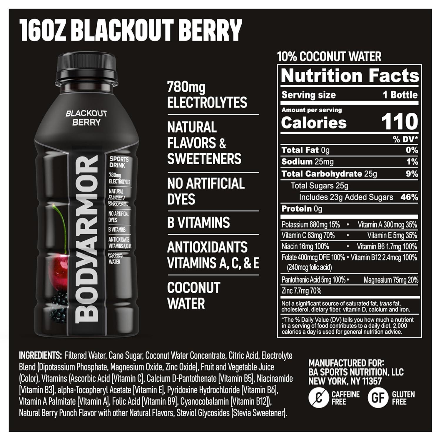 BODYARMOR Sports Drink, Tropical Passionfruit, Electrolyte Drink ...