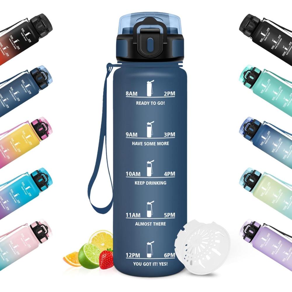 HoneyHolly Gourde Sport, Conception Étanche Gourde 500ml, Avec échelle ...